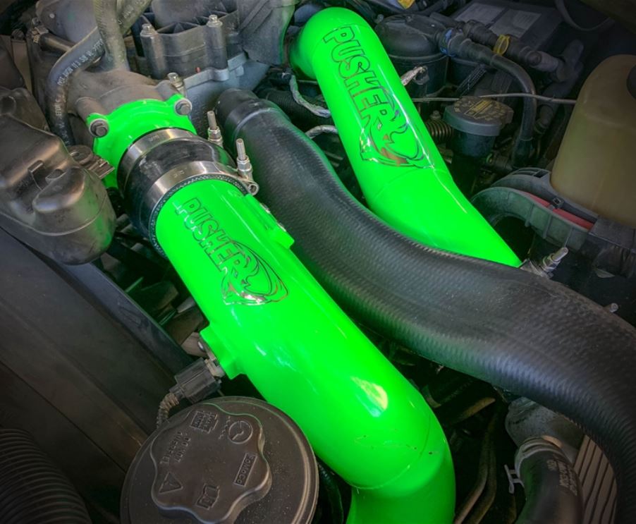 15-16 Powerstroke 6.7 Pusher Intakes Cold & Hot Side Kit w Throttle Va ...